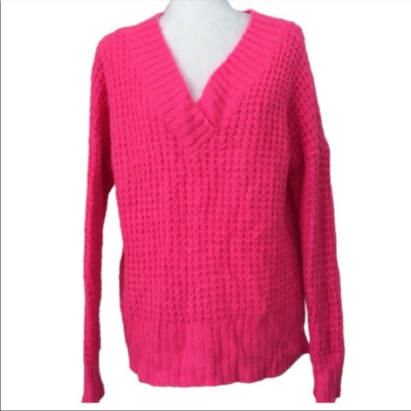 Hollister | Sweaters | Hollister Hot Pink Knit Sweater | Poshmark